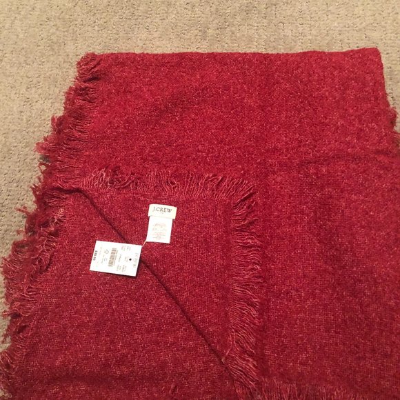 J. Crew | Accessories | J Crew Raspberry Colored 23x7 Light Weight ...